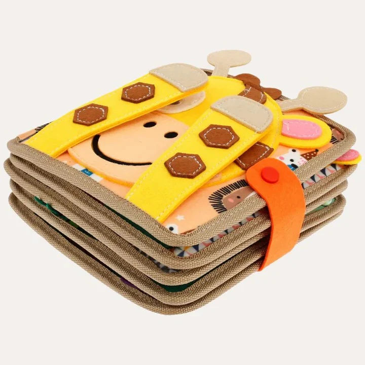 Montessori Busy Book for Kids – Portable Sensory Activity Book with Te ...