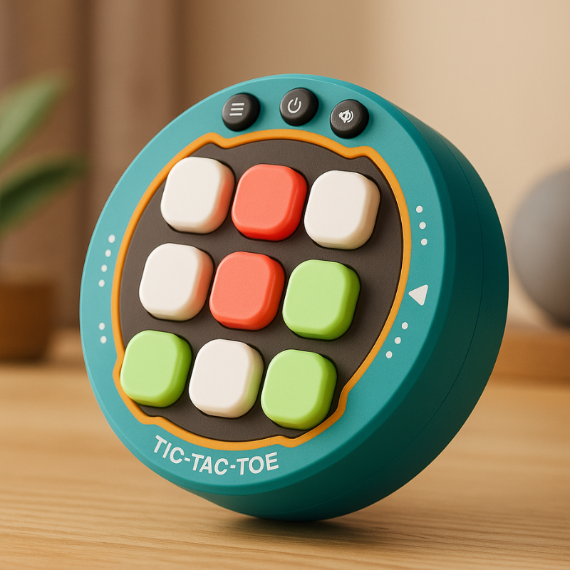 LED Tic Tac Toe Game for Kids & Families – Interactive Light-Up Board ...