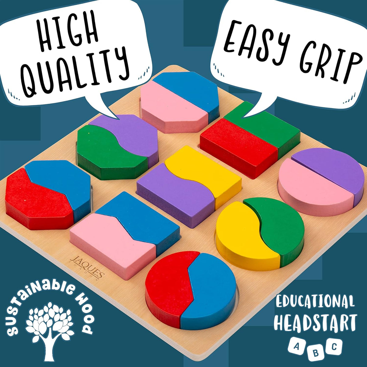 Wooden Shape Matching Board – Montessori Australia