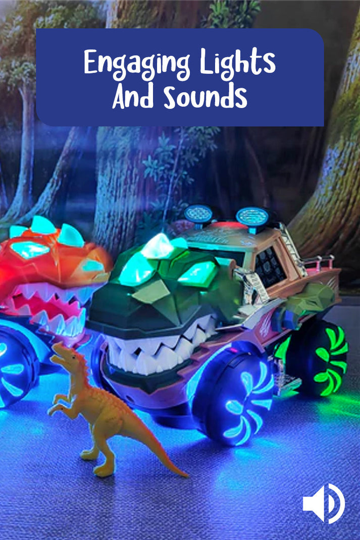 Interactive LED Dinosaur Chariot Toy – Montessori Australia